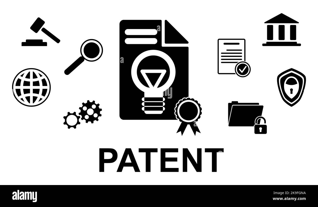 Illustration of a patent concept Stock Photo - Alamy