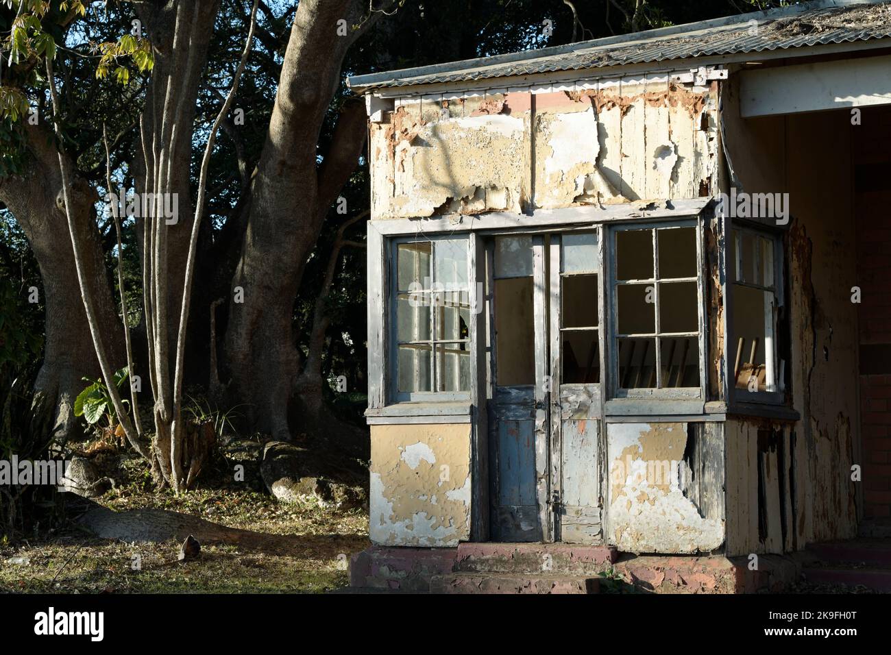 Old building, urban decay, artistic weathering, maintenance project ...