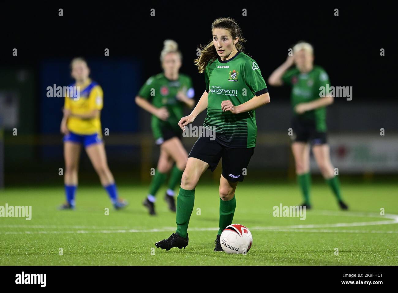 Barry, Wales. 27th Oct, 2022. Rebecca Mathias of Aberystwyth Town FC ...