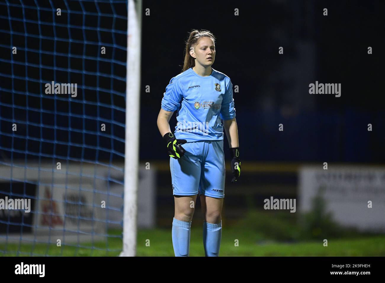 Barry, Wales. 27th Oct, 2022. Elen Valentine of Aberystwyth Town FC ...