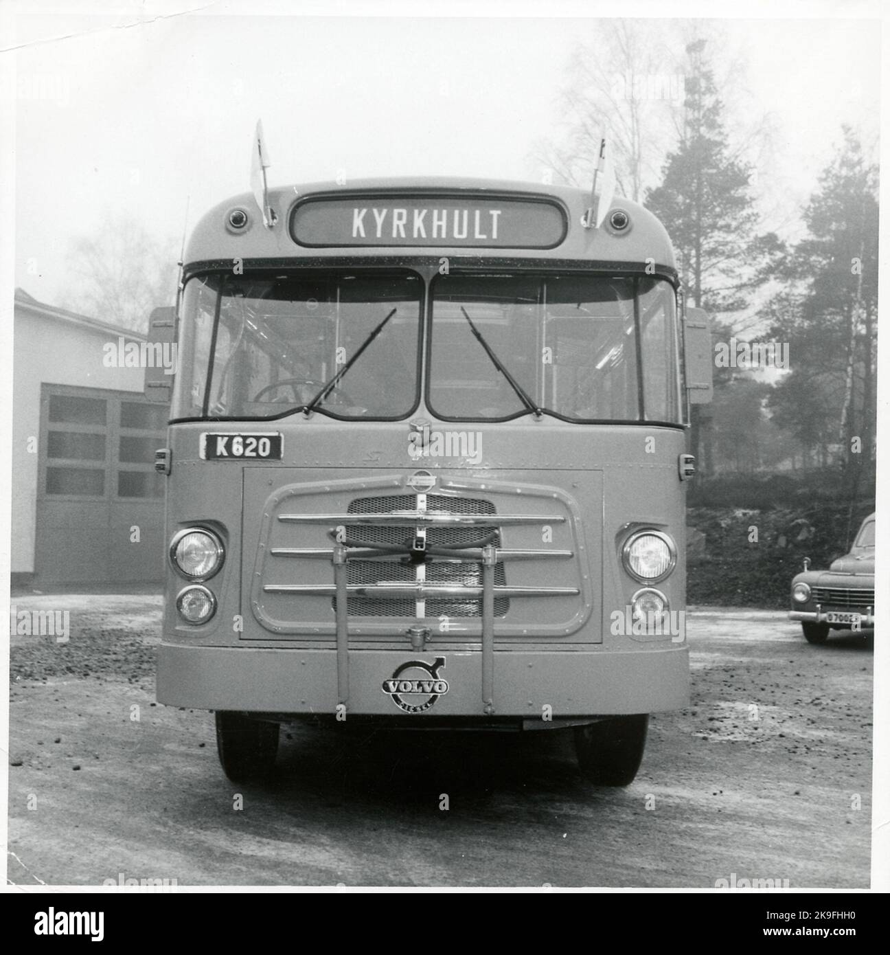 Bus with Destionation Kyrkhult. Built by Svenska Body Verktäderna AB in ...