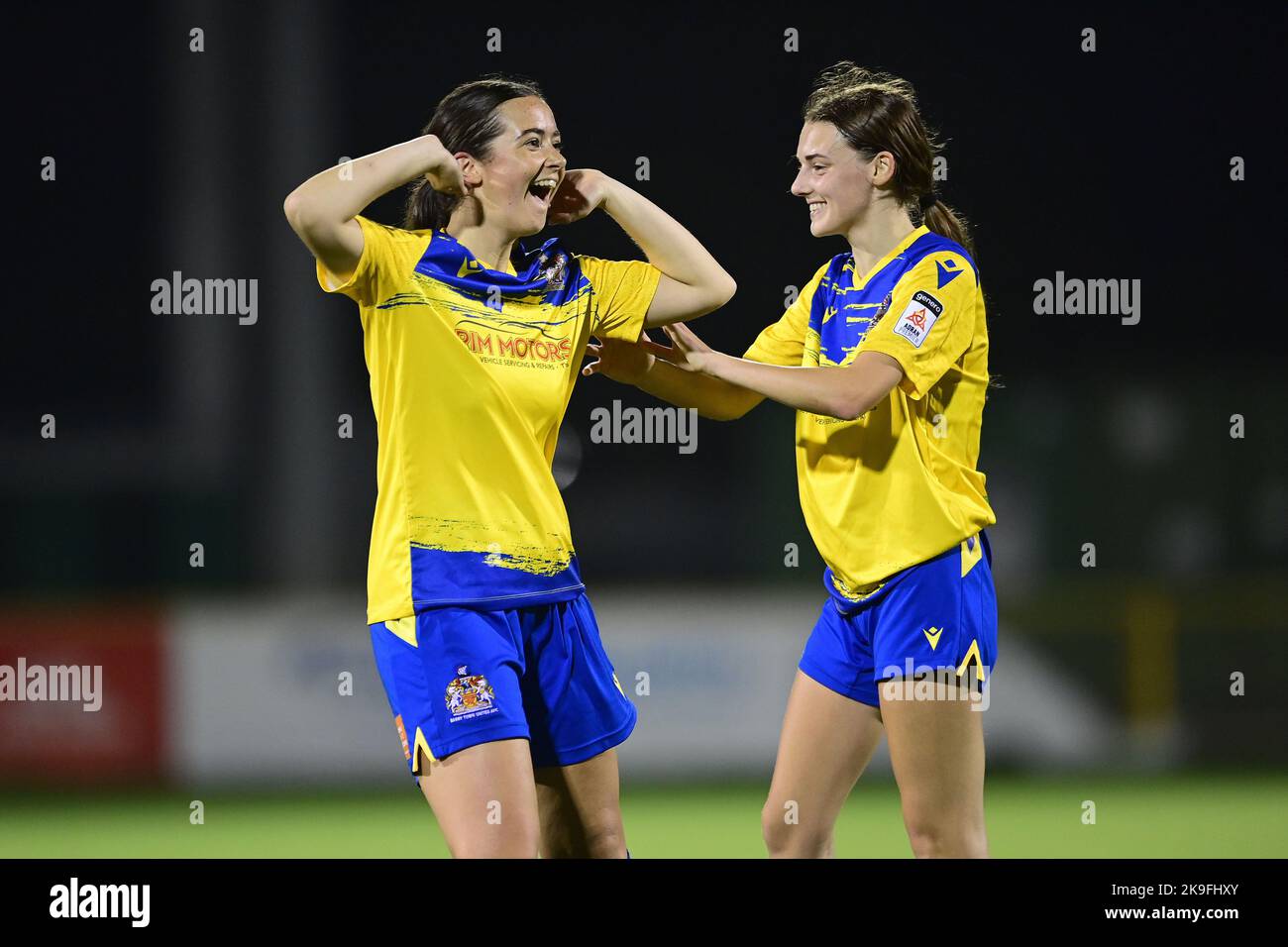 Barry, Wales. 27th Oct, 2022. Maisy Fahey-Pennell of Barry Town Utd ...
