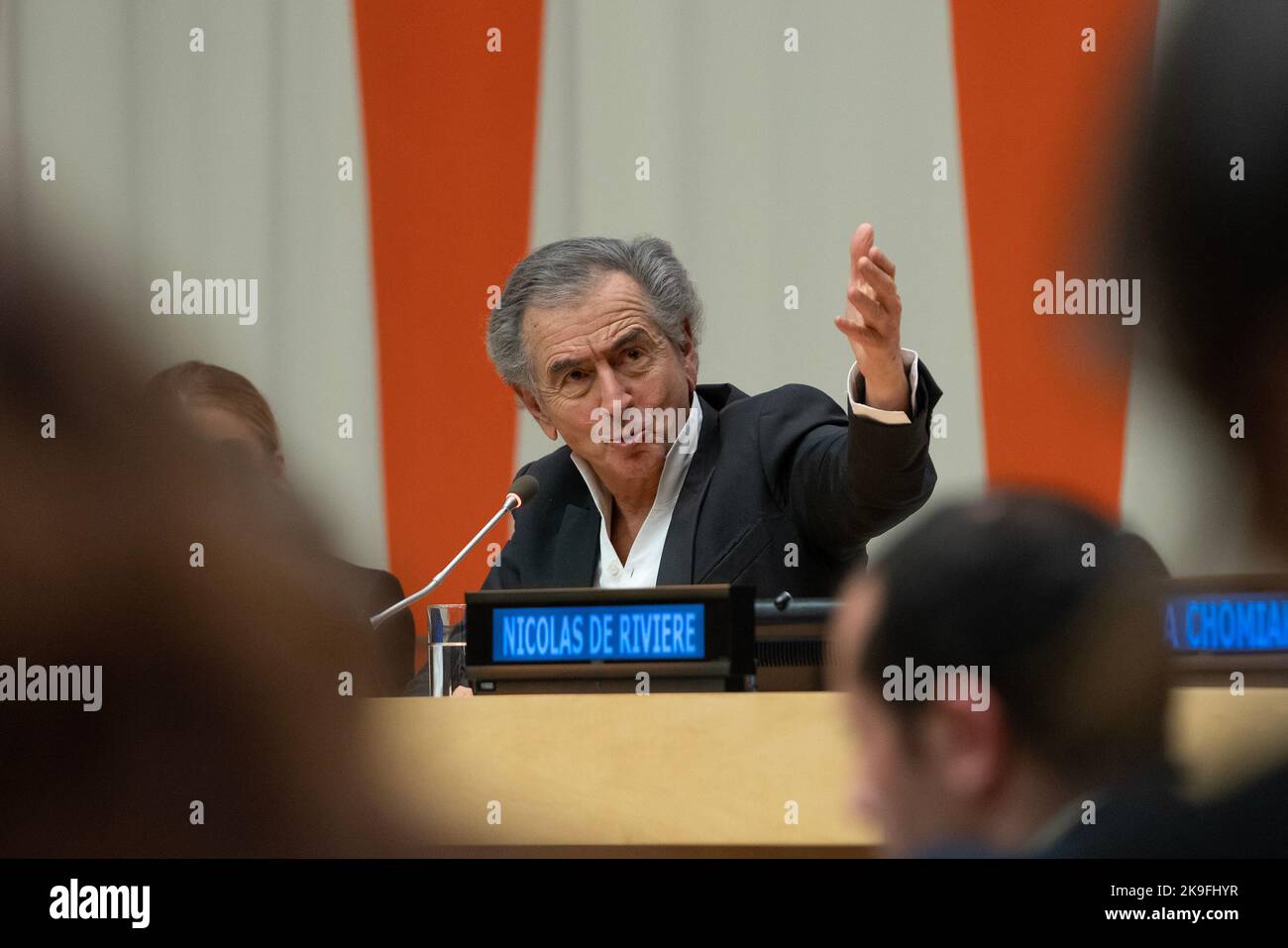 New York, New York, USA. 27th Oct, 2022. French intellectual Bernard ...