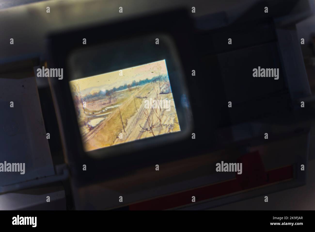 Nostalgia connected with old photography technology. Indoor shot ...