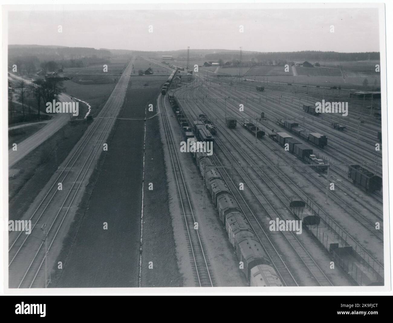 Hallsbergs Rangerbangård, May 1936, west end Stock Photo - Alamy