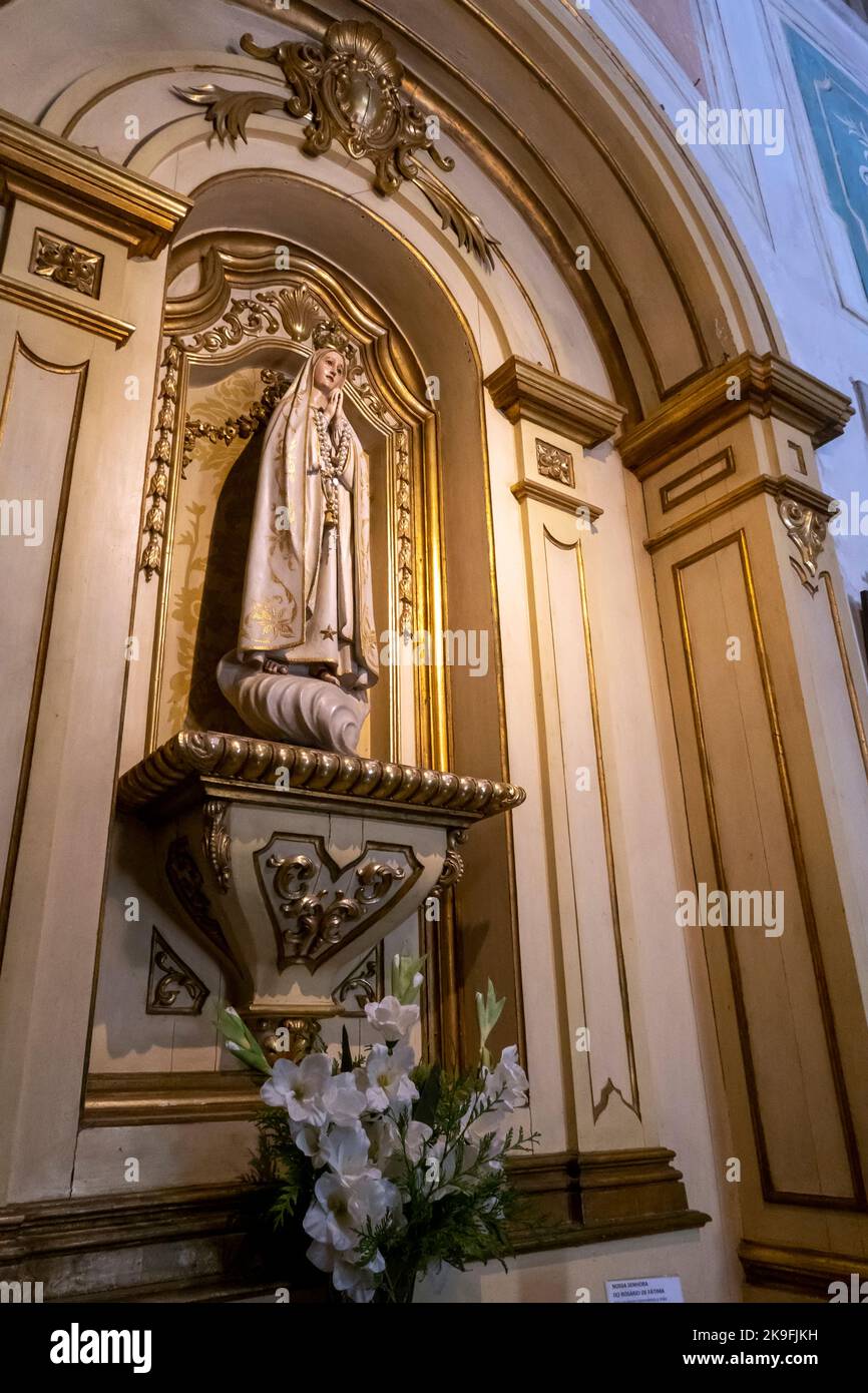 Interior view of the beautiful Church of Sao Martinho located in Sintra ...