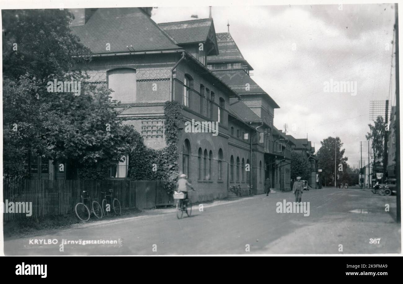 Krylbo Railway Station Stock Photo - Alamy