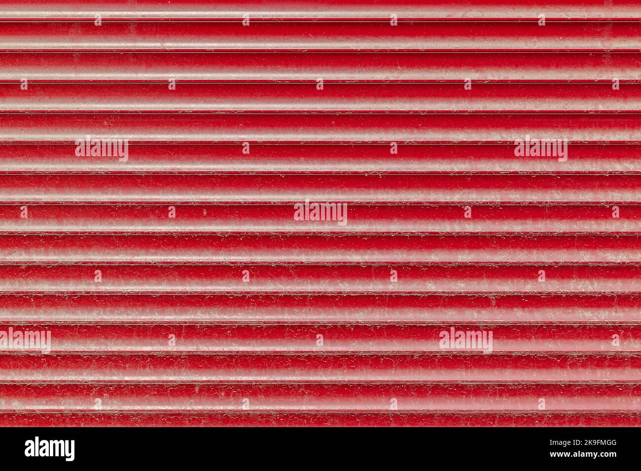 Red white stripes of metal lining panel Stock Photo - Alamy