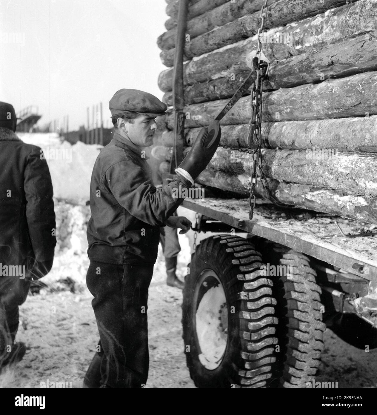 Loading work at Glissjöberg Stock Photo - Alamy