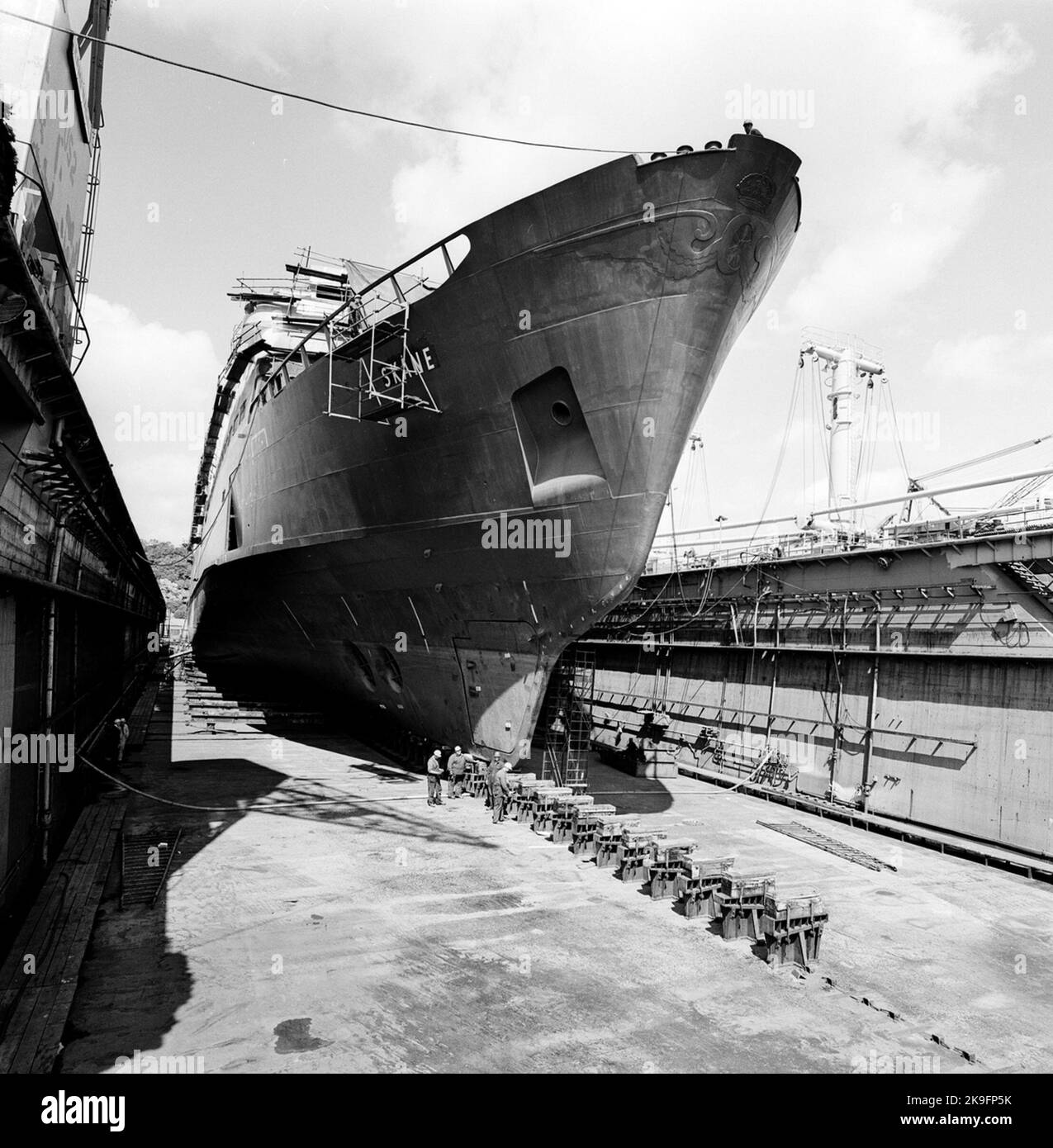 Shipyard. The train ferry Skåne Stock Photo - Alamy