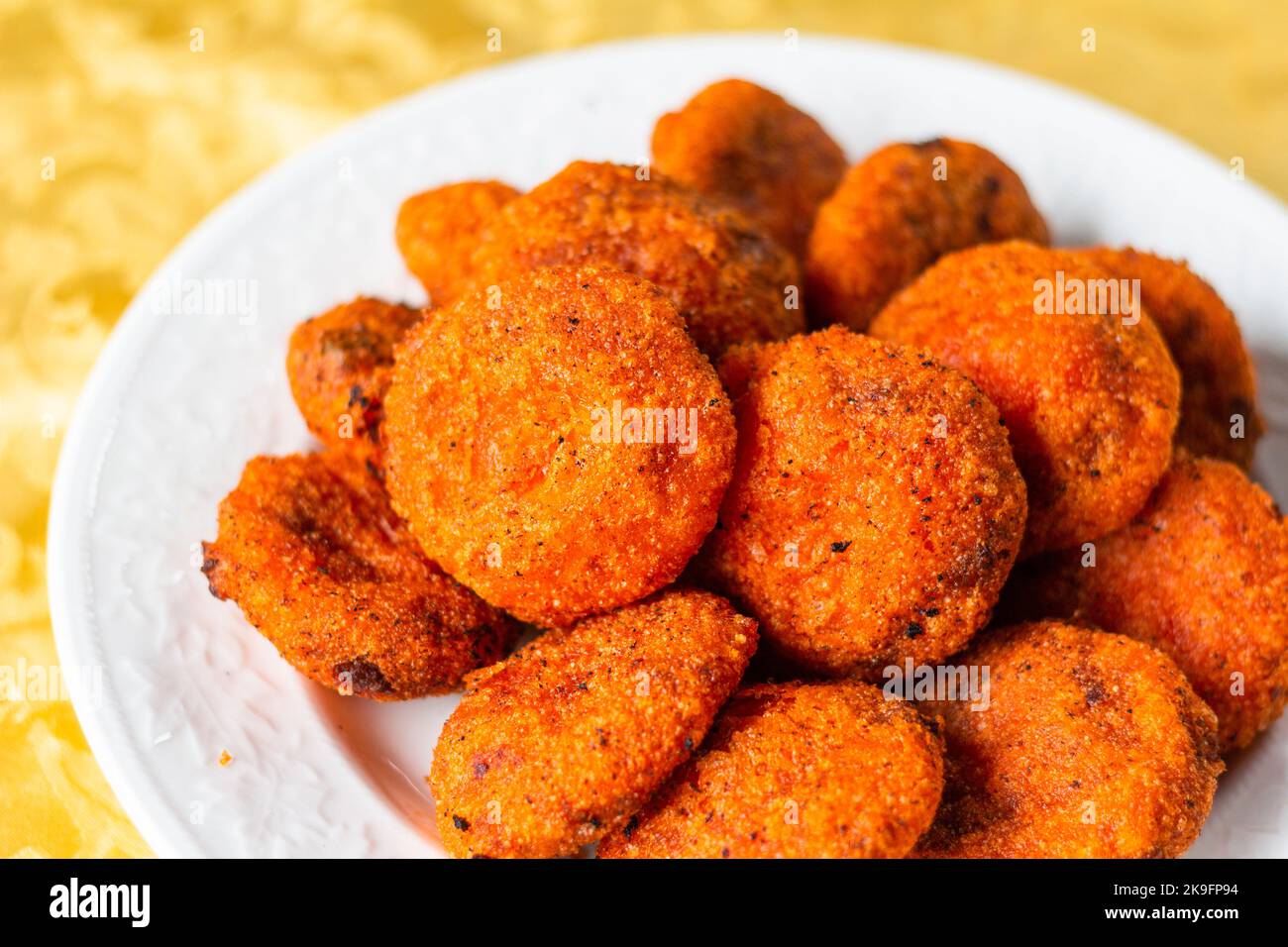 Buchi, local dessert made from rice flour and filled with sweet beans ...