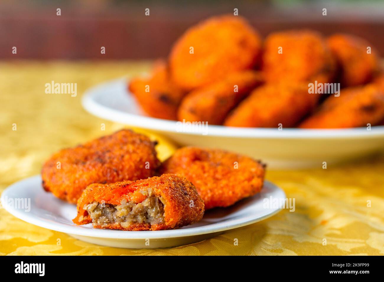 Buchi, local dessert made from rice flour and filled with sweet beans ...