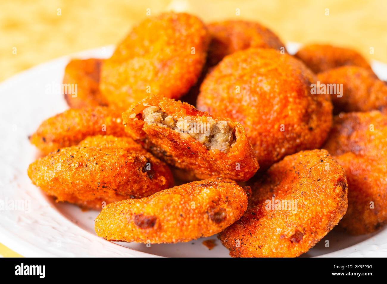 Buchi, local dessert made from rice flour and filled with sweet beans ...
