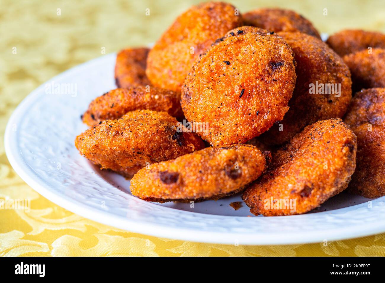 Buchi, local dessert made from rice flour and filled with sweet beans ...