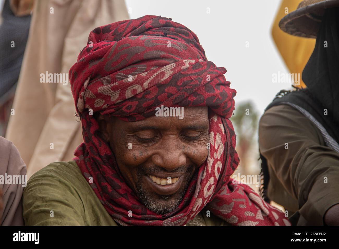 African tribes, Nigeria, Borno State, Maiduguri city. Fulani tribe ...