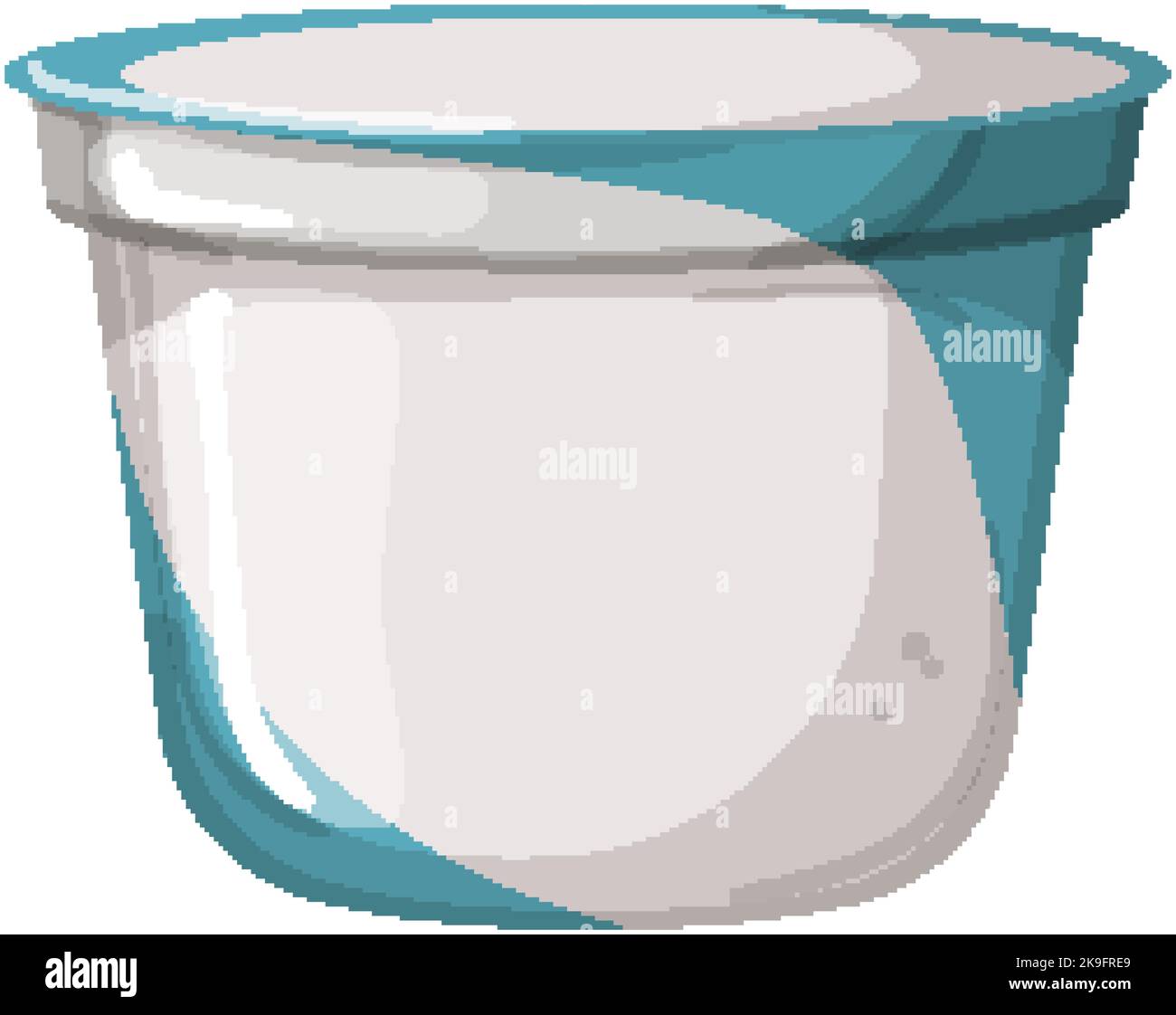 healthy yogurt package cartoon vector illustration Stock Vector Image ...