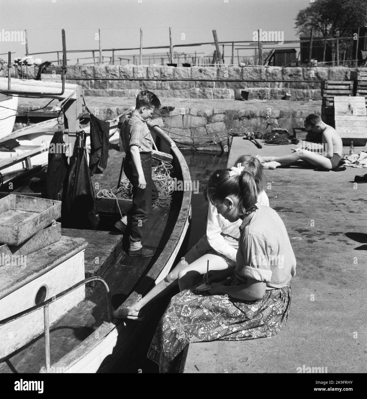 Teacher students visit Baskemölla fishing village. (Photo in ...