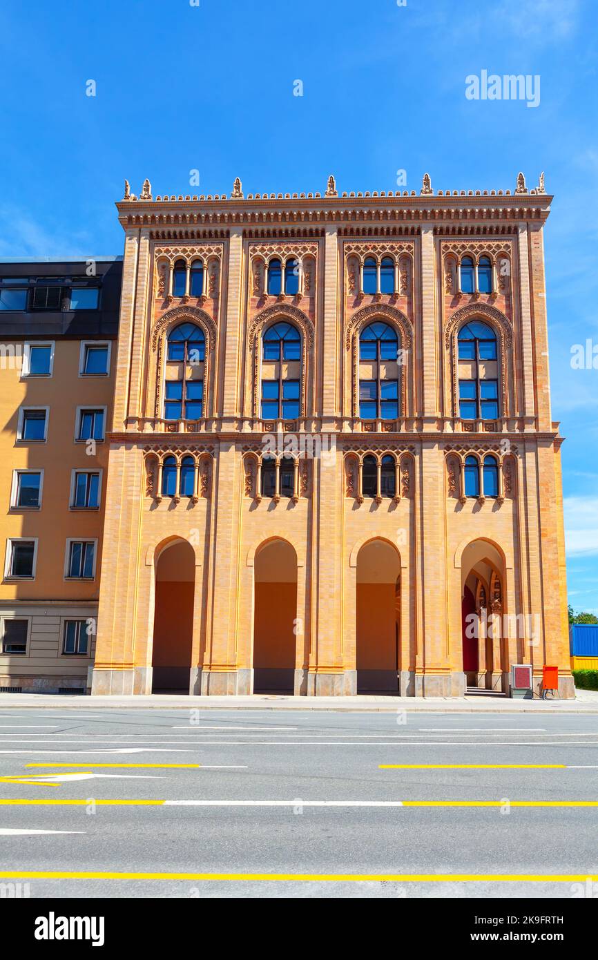 Government office in Munich . German architecture with arches Stock ...