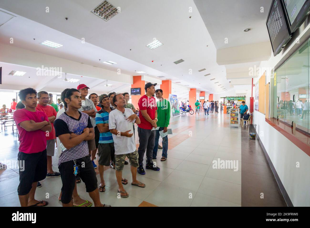 Horse racing at the Metroturf hippodrome in Tanauan, Batangas ...