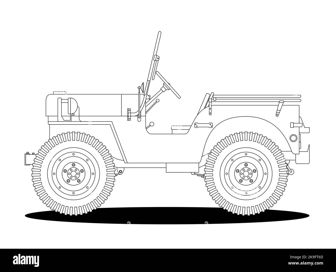 American army vehicle truck Stock Vector Images - Alamy
