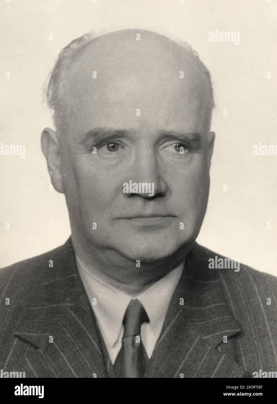 Carl Axel Fritiof Ekstam Chief Control Office 1.1.49 Stock Photo - Alamy