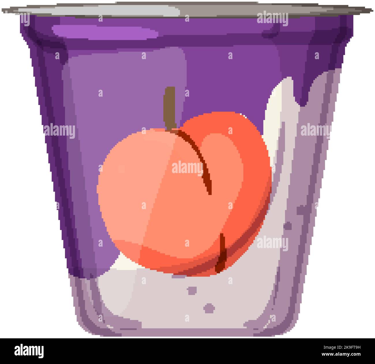 cream yogurt package cartoon vector illustration Stock Vector Image ...