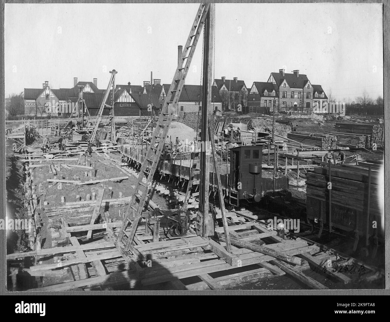 Basic piling work of residential buildings in Örebro for the Central ...