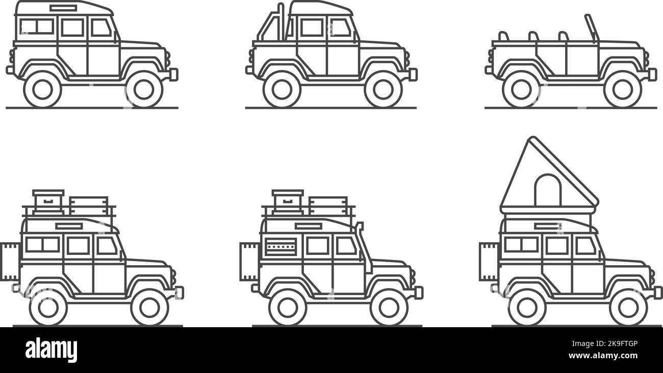 Land rover lifestyle Stock Vector Images - Alamy