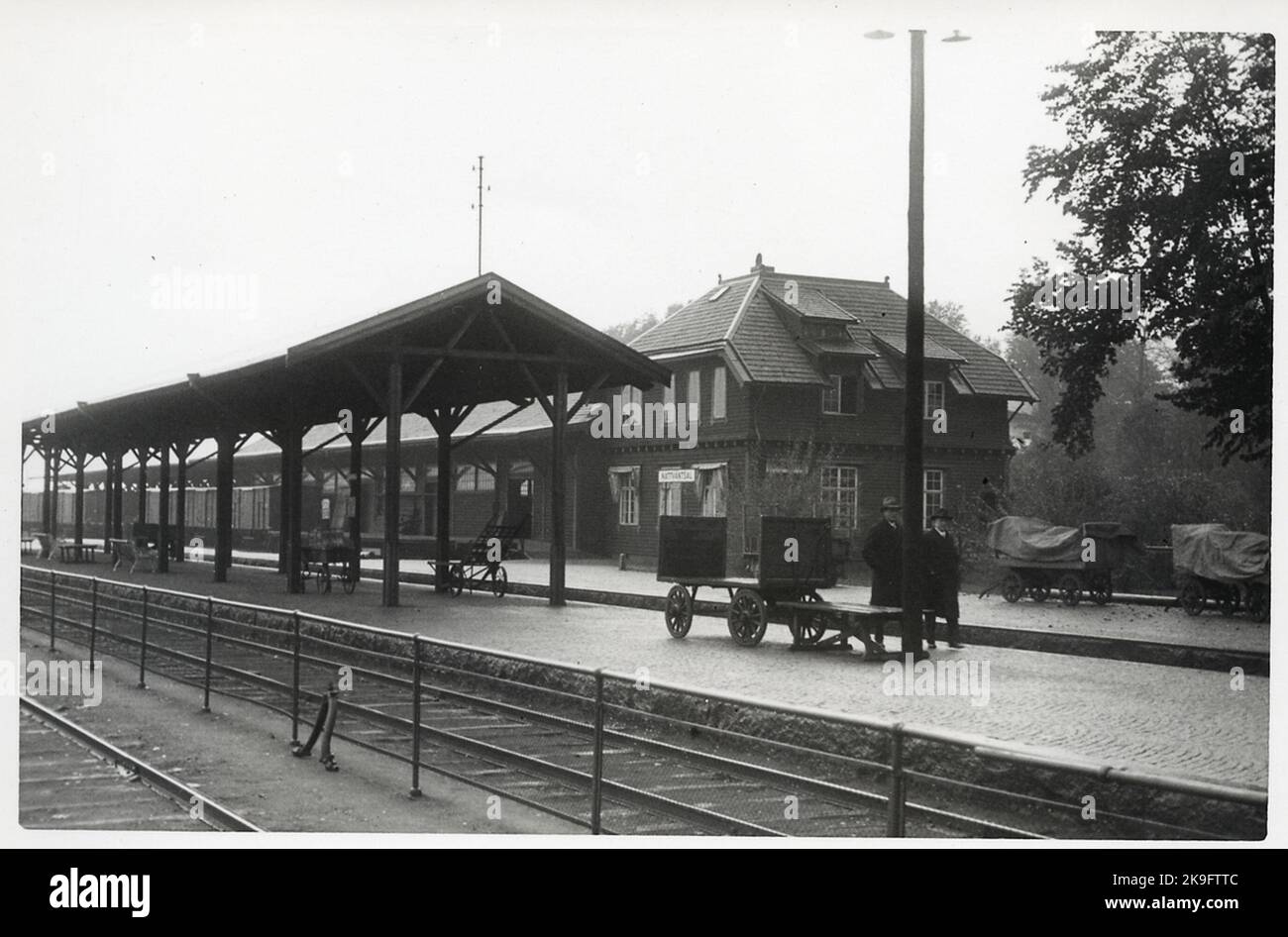 The station house in Alvesta Stock Photo - Alamy