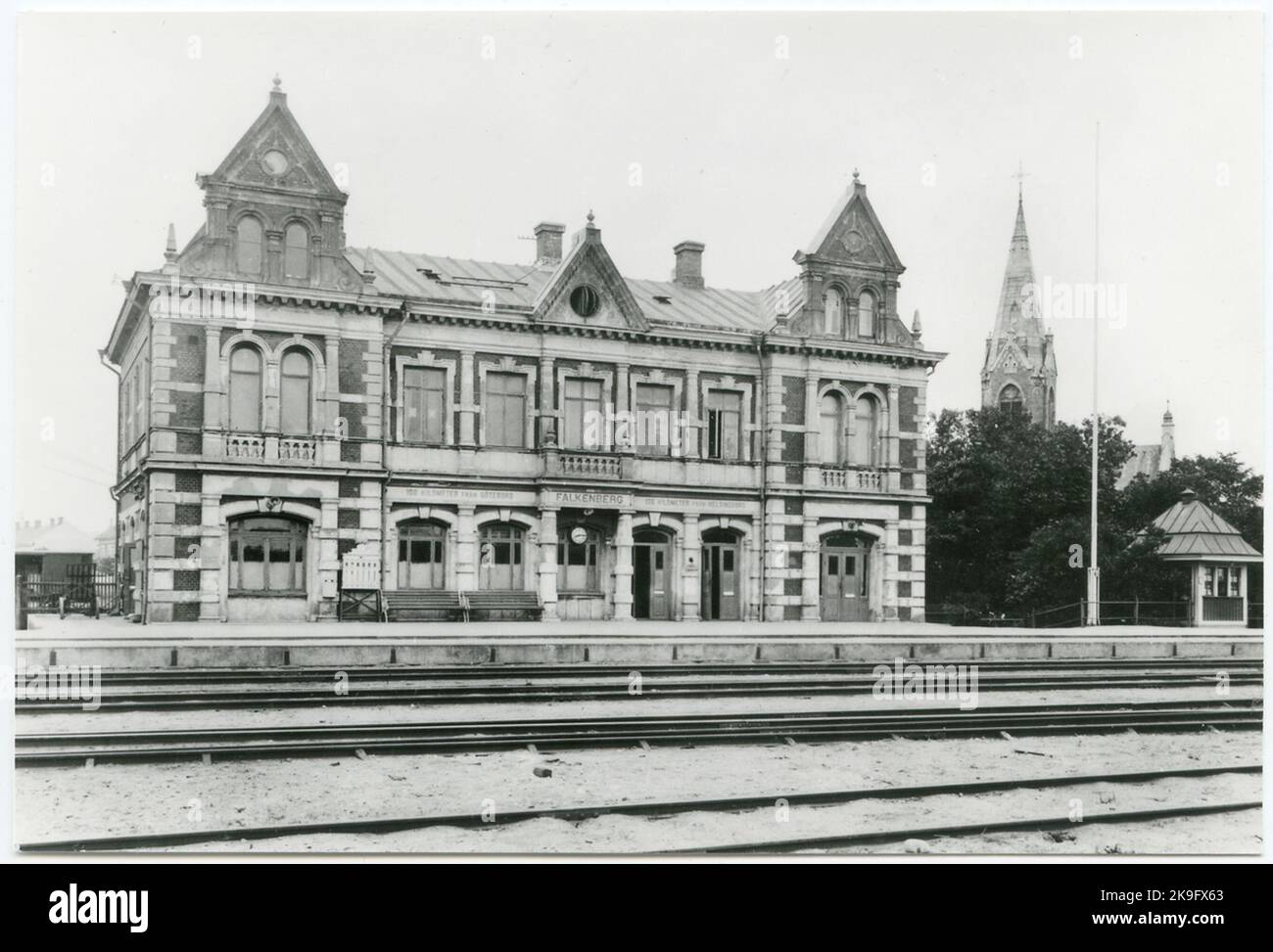 Falkenberg's old railway station was erected in connection, when they ...