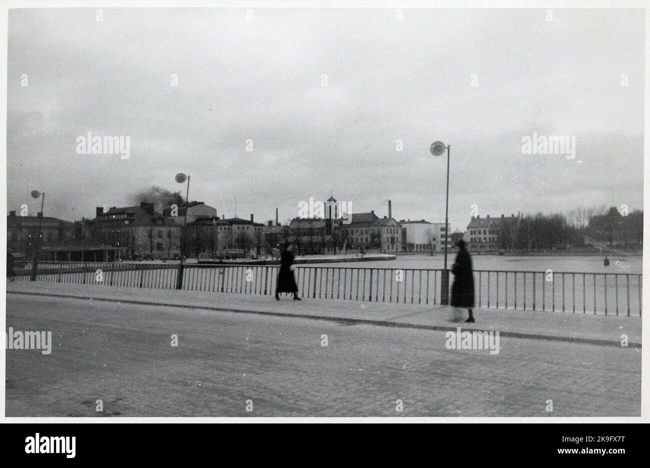 Combined pedestrian and road bridge Stock Photo - Alamy