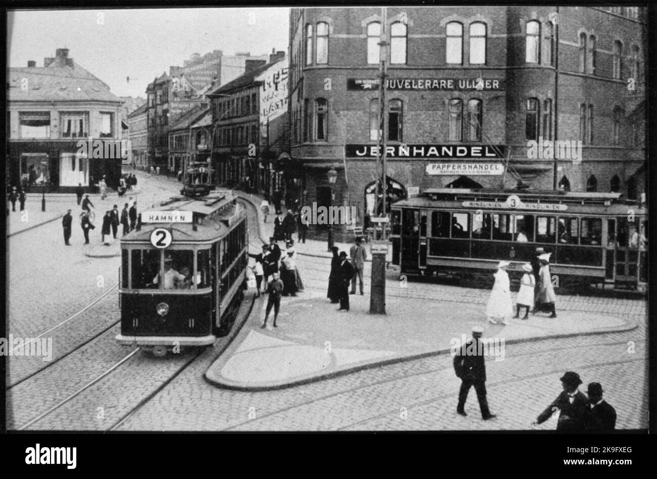Malmö City's tramways, MSS A 11 and 32 in traffic at the Triangle on ...