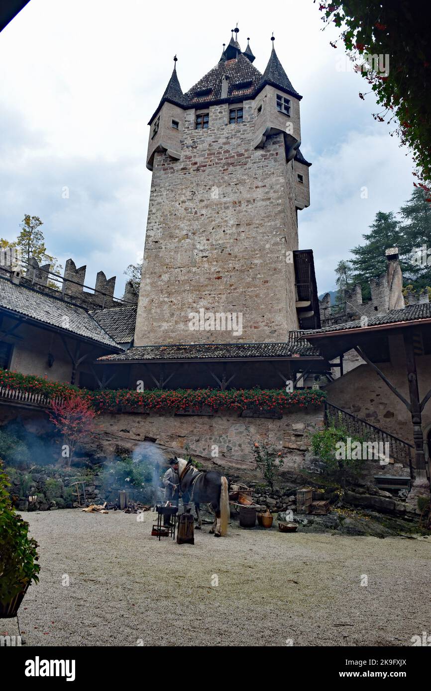 PRODUCTION - 24 October 2022, Italy, Montan: Exclusively Enns Castle ...