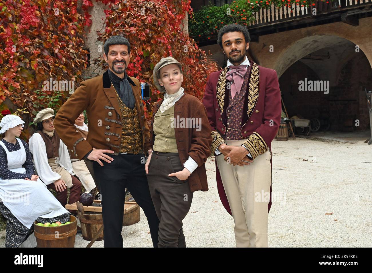 PRODUCTION - 24 October 2022, Italy, Montan: Exclusive Actors Pasquale ...