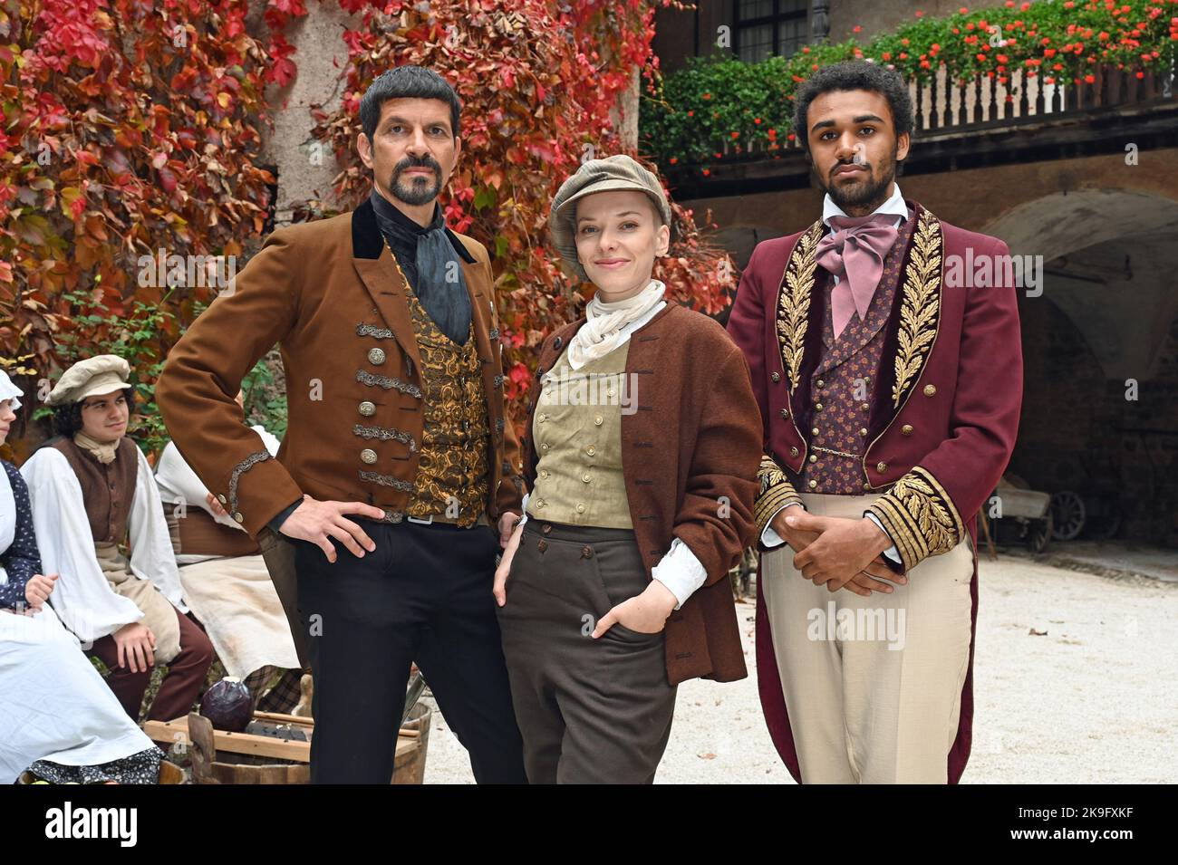 PRODUCTION - 24 October 2022, Italy, Montan: Exclusive Actors Pasquale ...