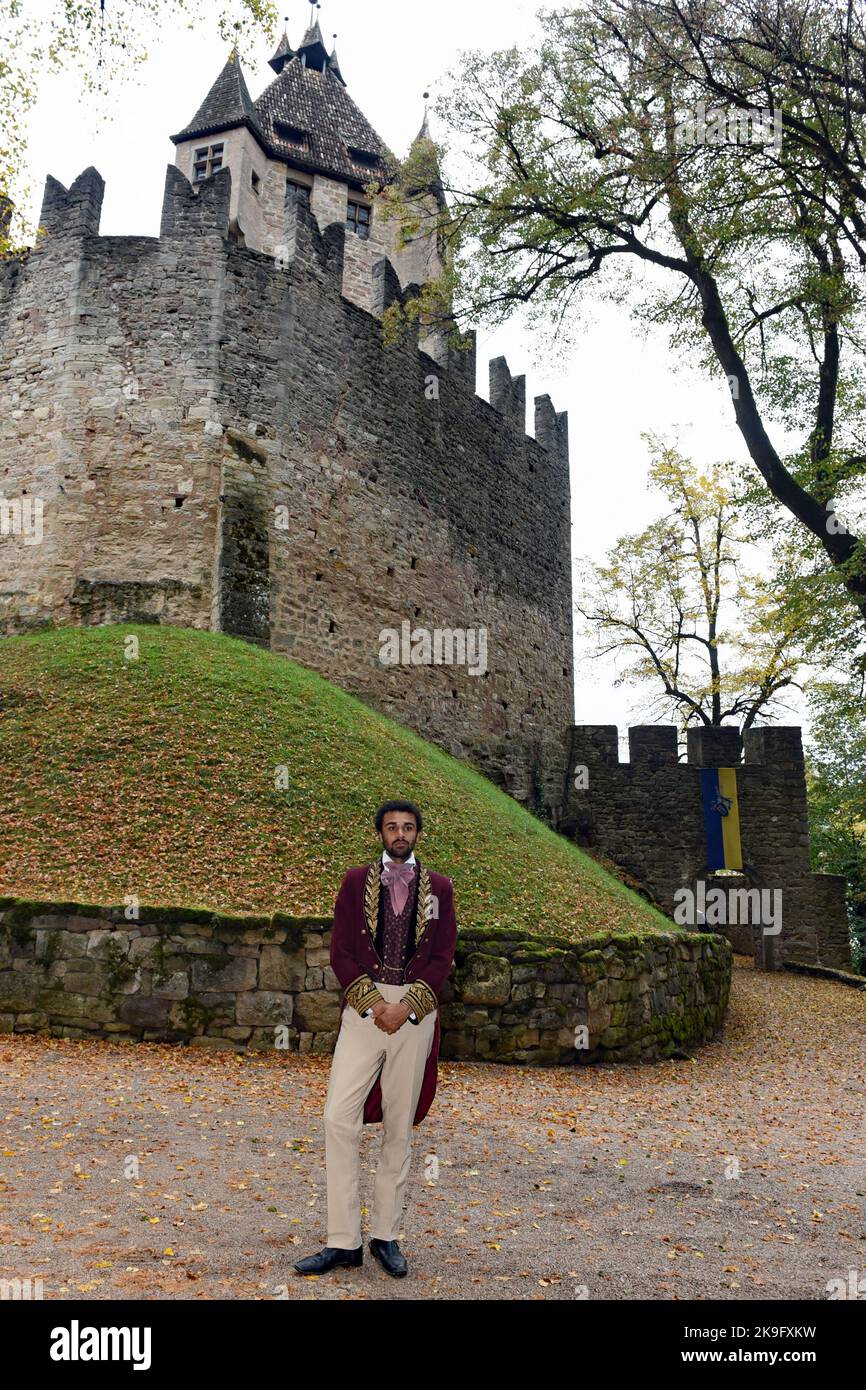 PRODUCTION - 24 October 2022, Italy, Montan: Exclusive Actor Langston ...