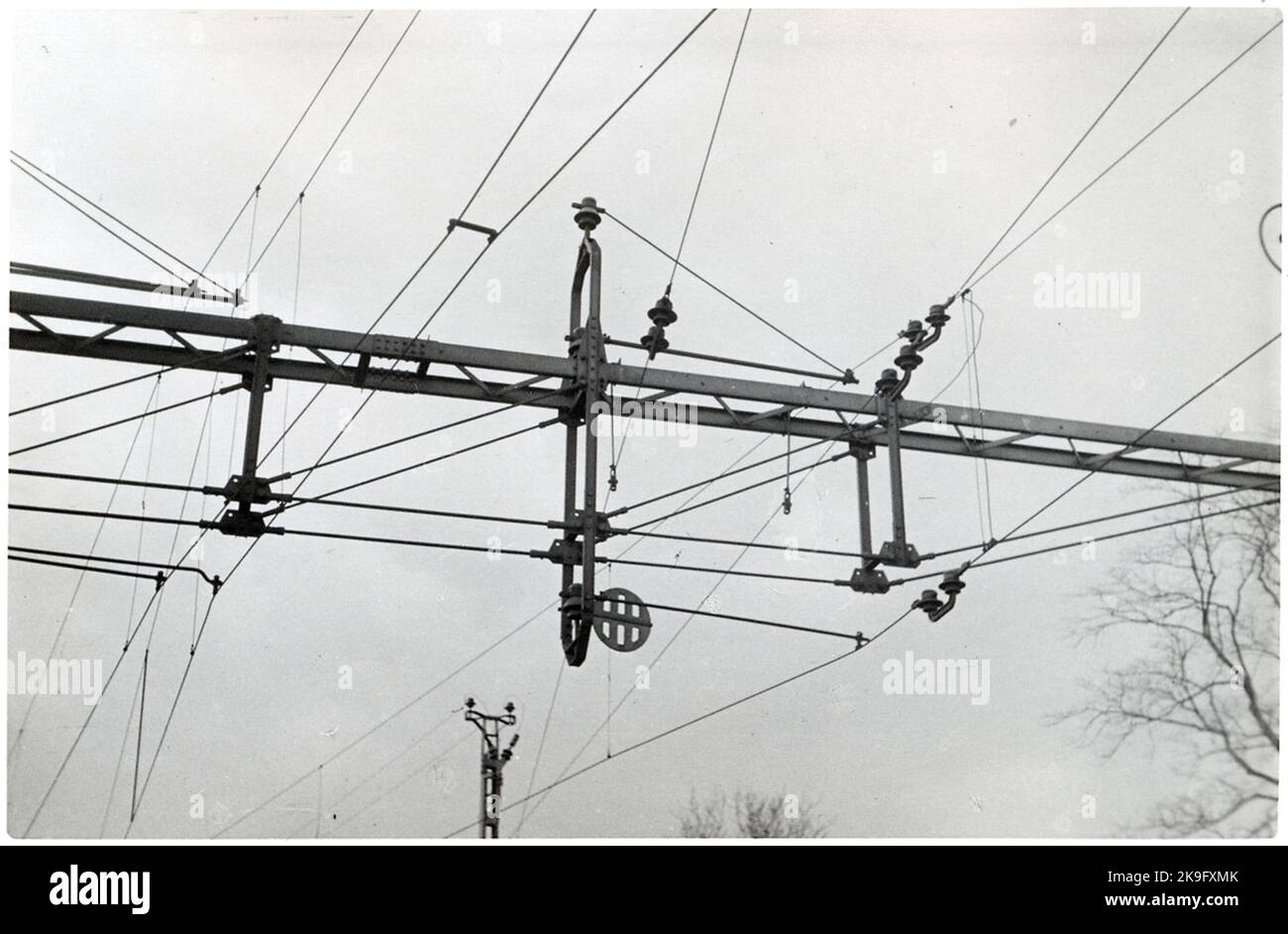 External on the wiring bridge at Falköping C Stock Photo - Alamy