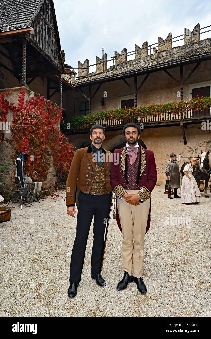 PRODUCTION - 24 October 2022, Italy, Montan: Exclusive Actors Pasquale ...