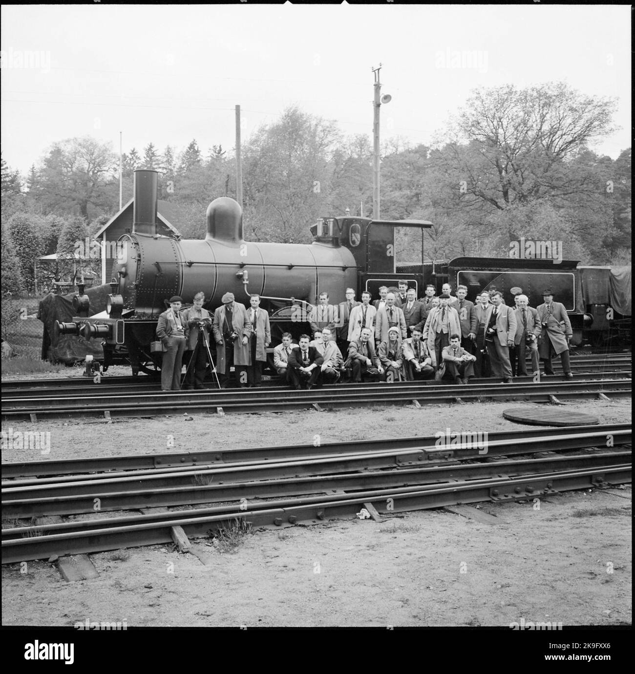 Englishmen visiting Tomteboda Stock Photo - Alamy