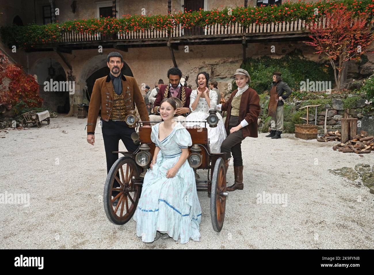 Montan, Italy. 24th Oct, 2022. Exclusive The actors Pasquale Aleardi ...