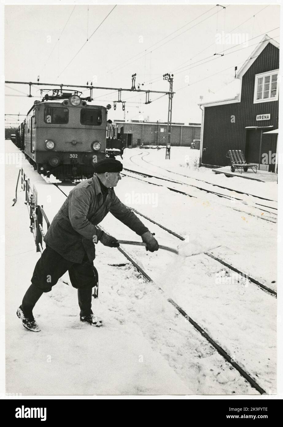 Trafikaktiebolaget Grängesbergoxelösund Railways, TGOJ BT 302. Snow ...