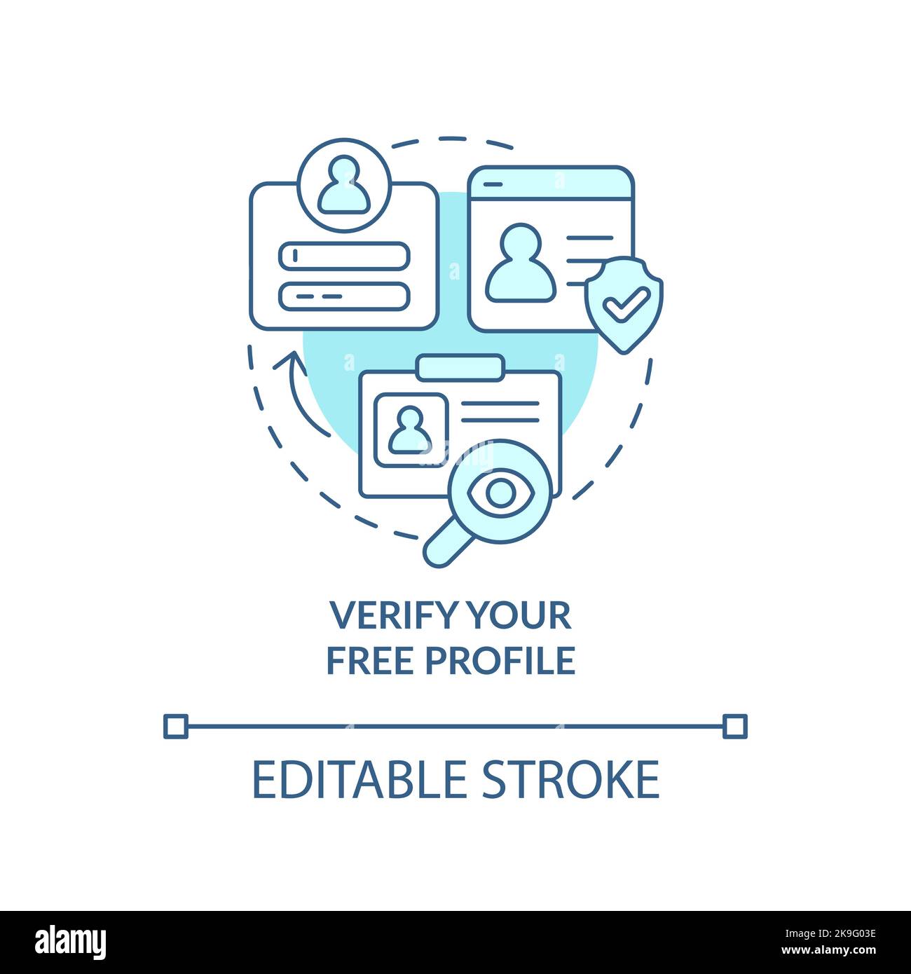 Verify profile hi-res stock photography and images - Alamy