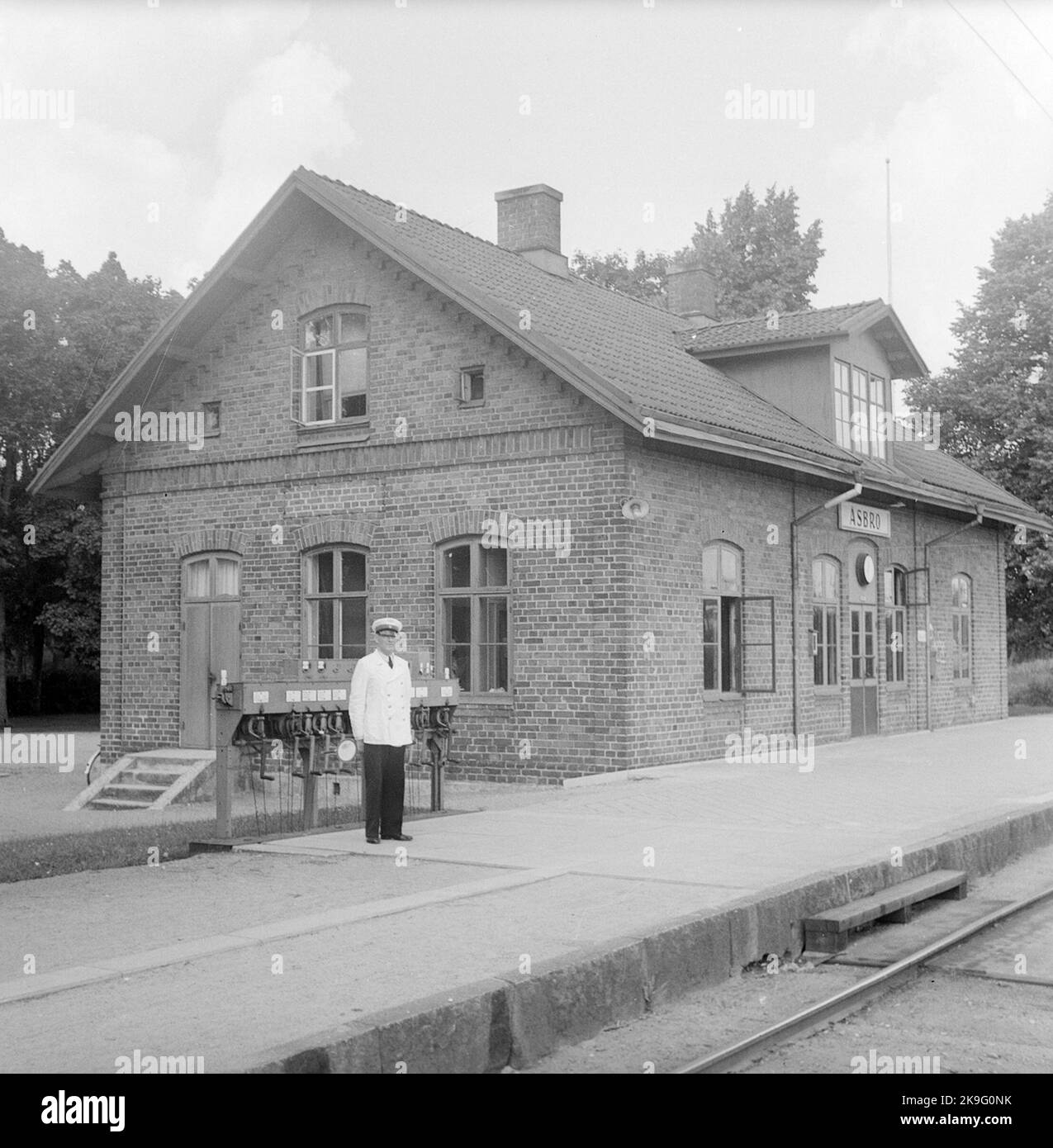 Åsbro station. The traffic area was opened in 1874 by Hallsberg ...