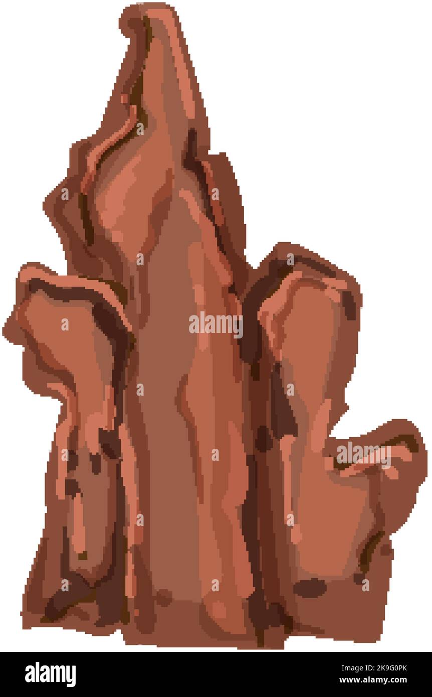 aquatic aquarium stone cartoon vector illustration Stock Vector Image ...