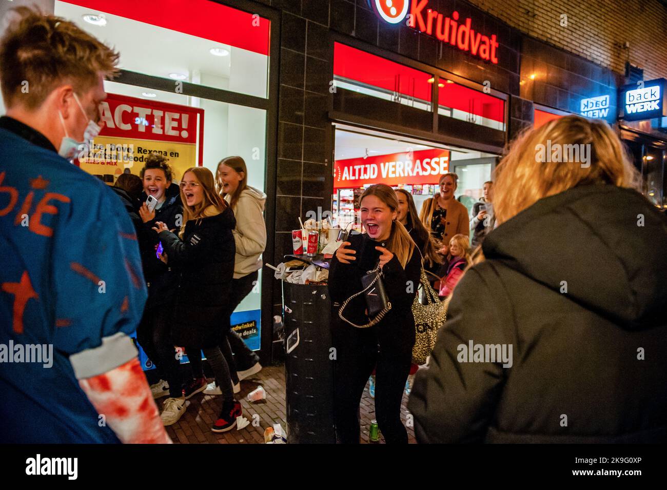 A woman seen pretty scared while surrounded by the zombies on the ...