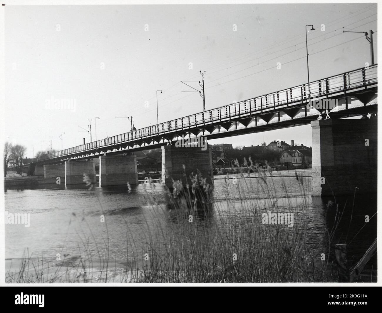 The new railway bridge over Ätran at Falkenberg Stock Photo - Alamy