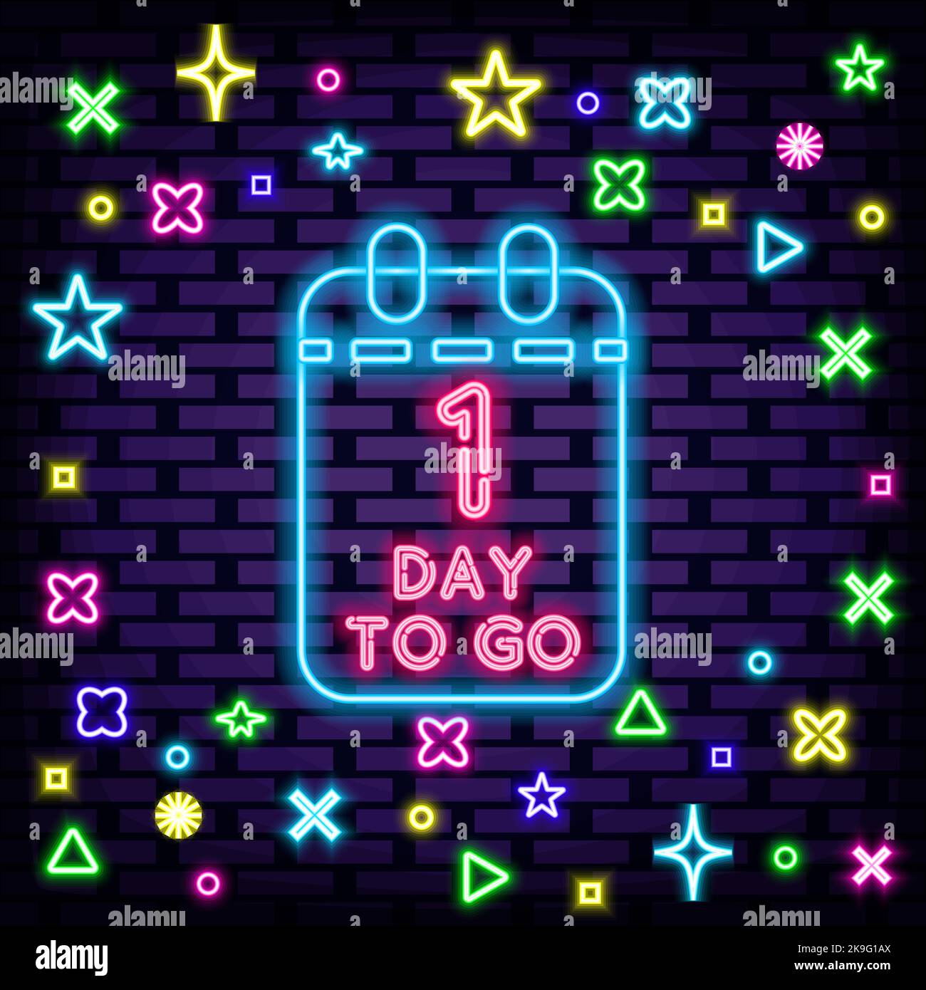 Day go neon style hi-res stock photography and images - Alamy