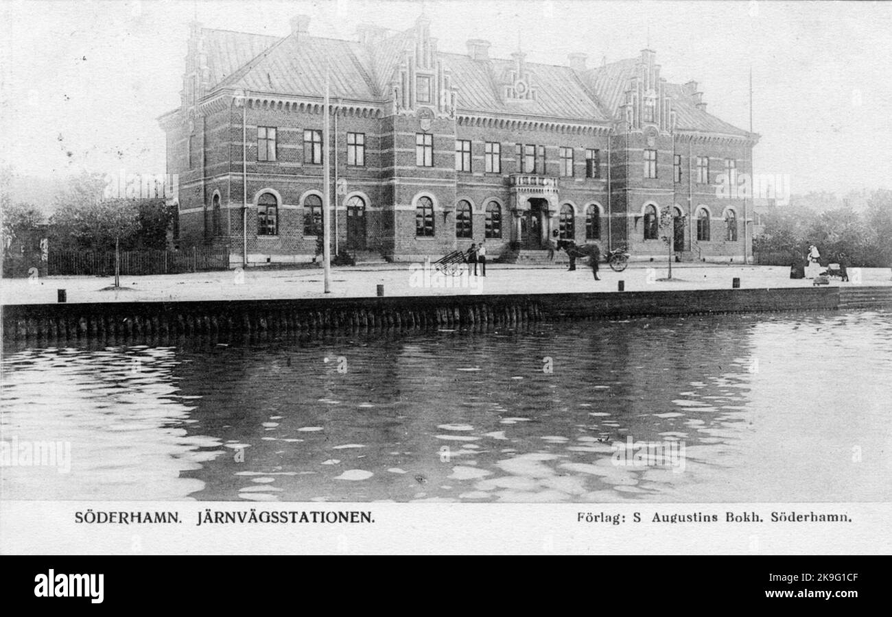 Söderhamn Central Railway Station Stock Photo - Alamy