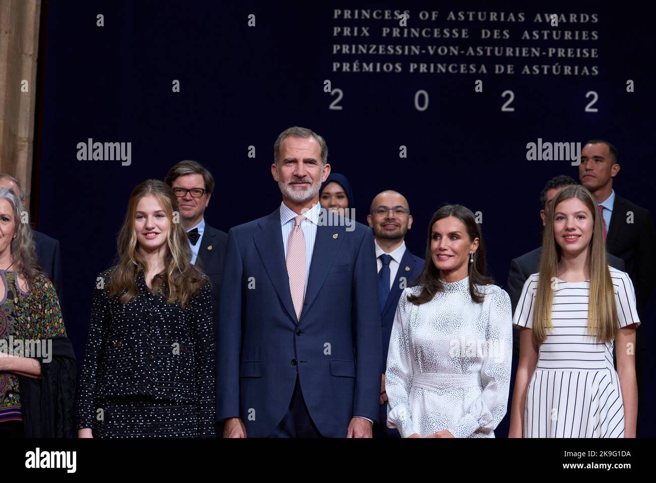 Oviedo, Asturias, Spain. 28th Oct, 2022. King Felipe VI of Spain, Queen ...