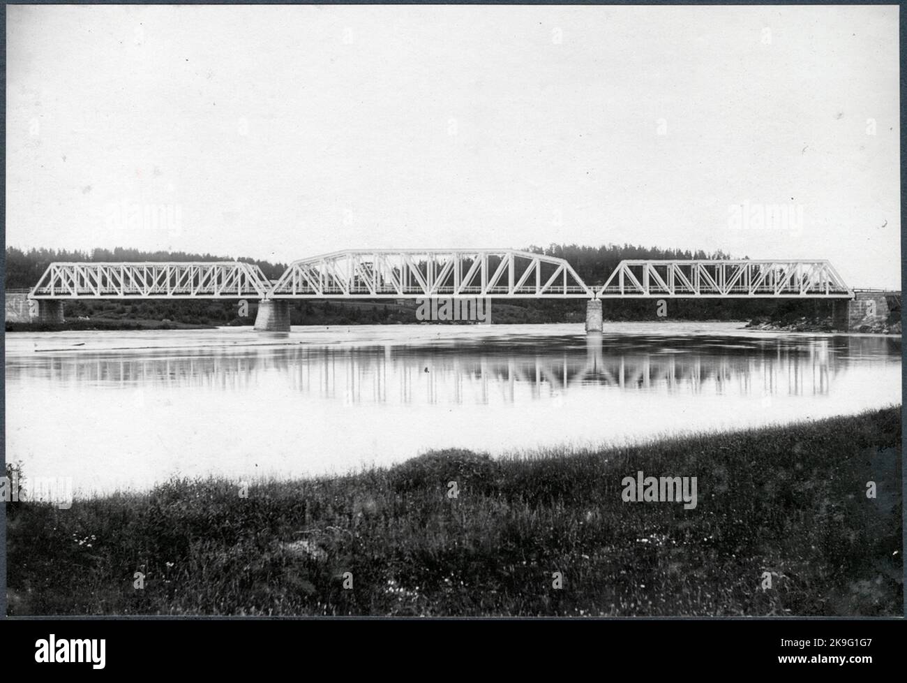 Bridge over Kalix river Stock Photo - Alamy